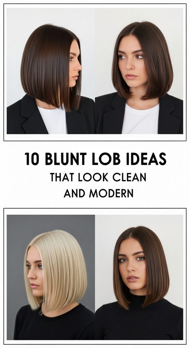 10 Blunt Lob Ideas That Look Clean and Modern - Cut And Curls